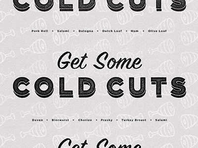 Get Some Cold Cuts by Ben Biondo on Dribbble