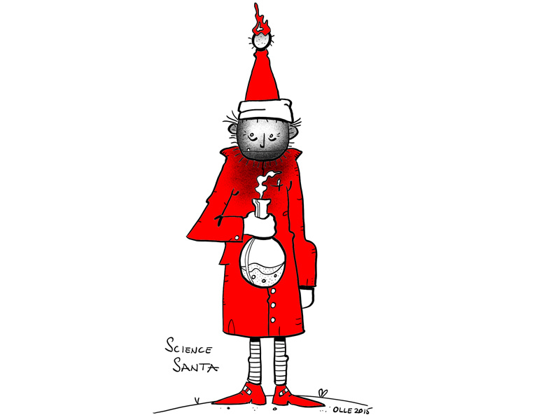 Science Santa by Olle Goto on Dribbble