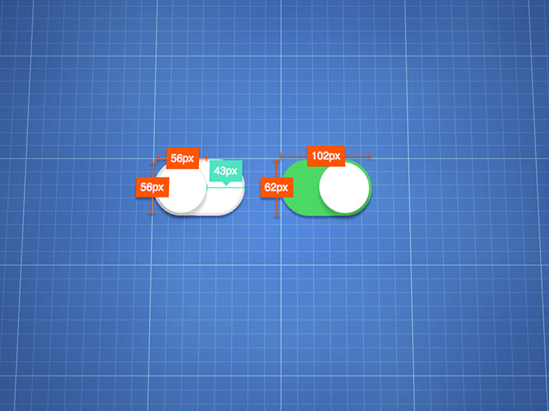iOS Toggle Button Pixate Tutorial by Jared Lodwick on Dribbble