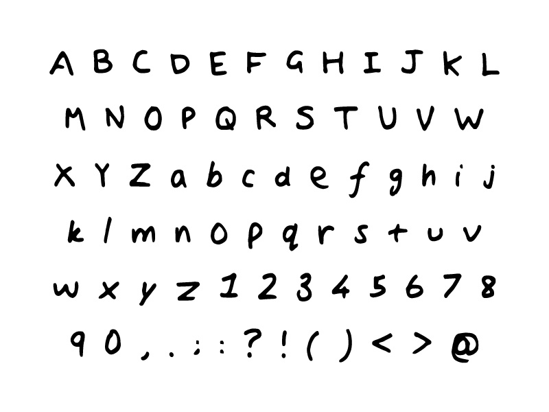 My Handwriting Font by TJ Cosgrove on Dribbble