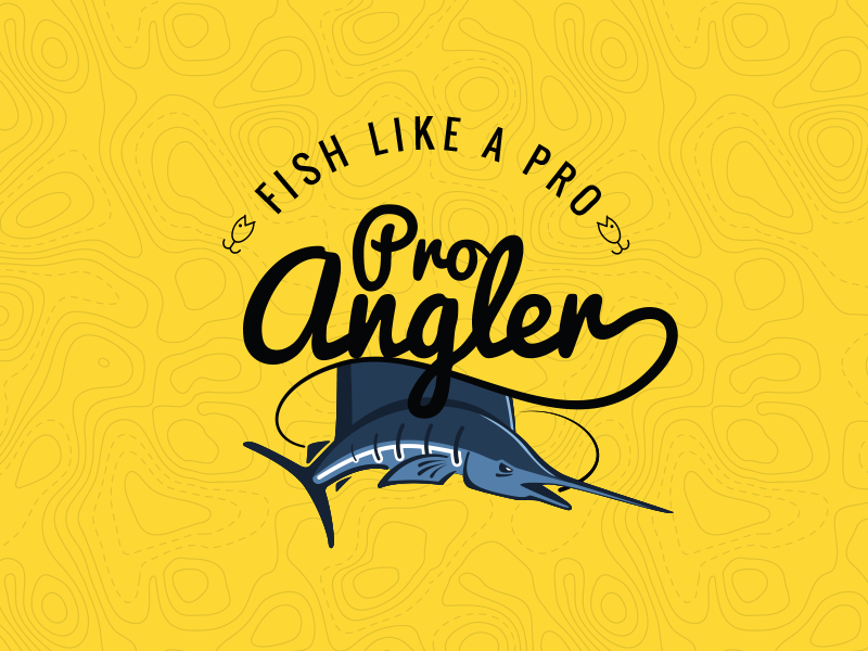 Pro Angler Logo by Poyan Pourshian on Dribbble