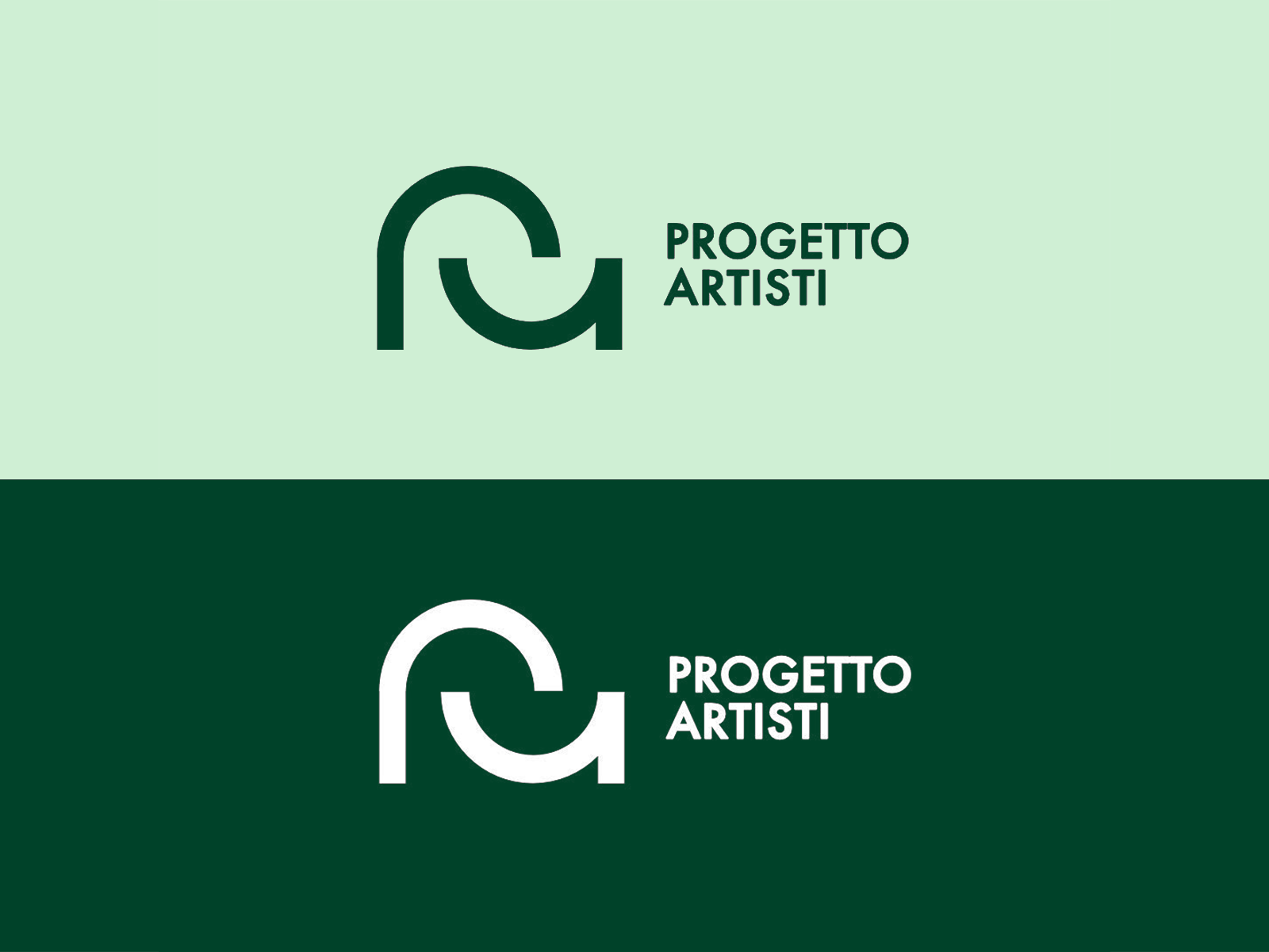Creative logo brand of Progetto Artisti by Dima Lata on Dribbble