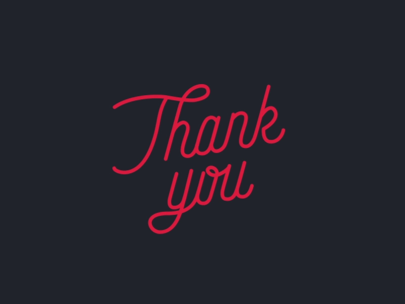 Thank you - GIF by Tsuriel ☰ on Dribbble