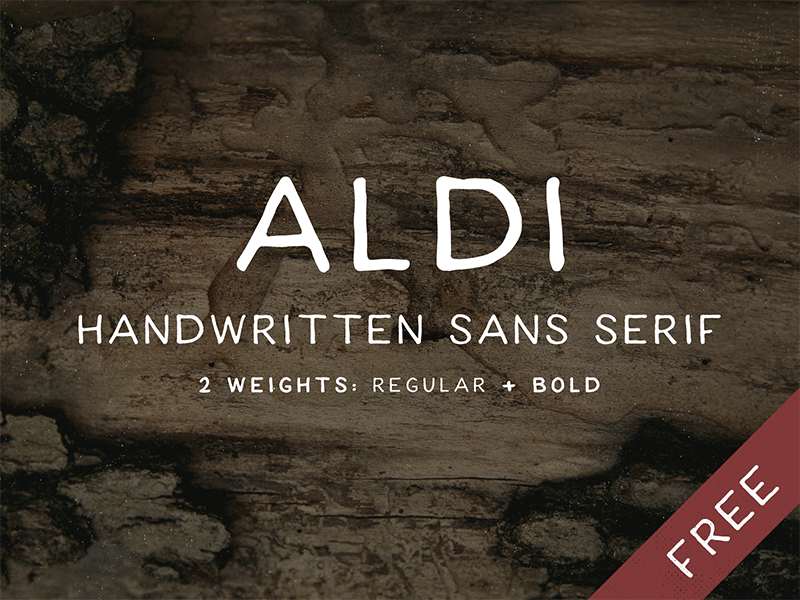Free Font: ALDI by Phil Goodwin on Dribbble