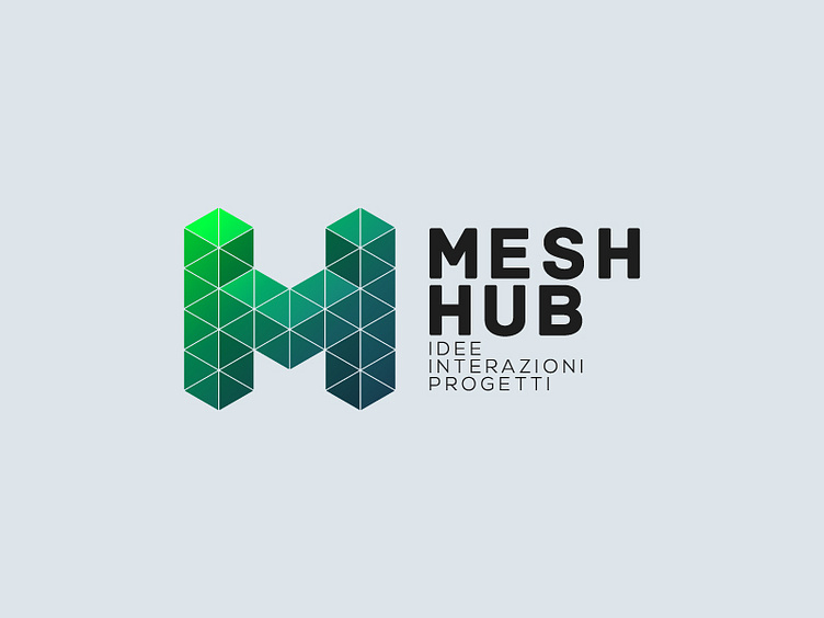 Mesh Hub Logo by Davide Fisciano on Dribbble