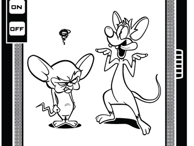 One Is A Genius, the Other's Insane by Dave Song on Dribbble