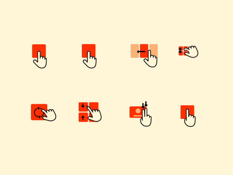 Gesture Library Gif by Hanna Jung on Dribbble