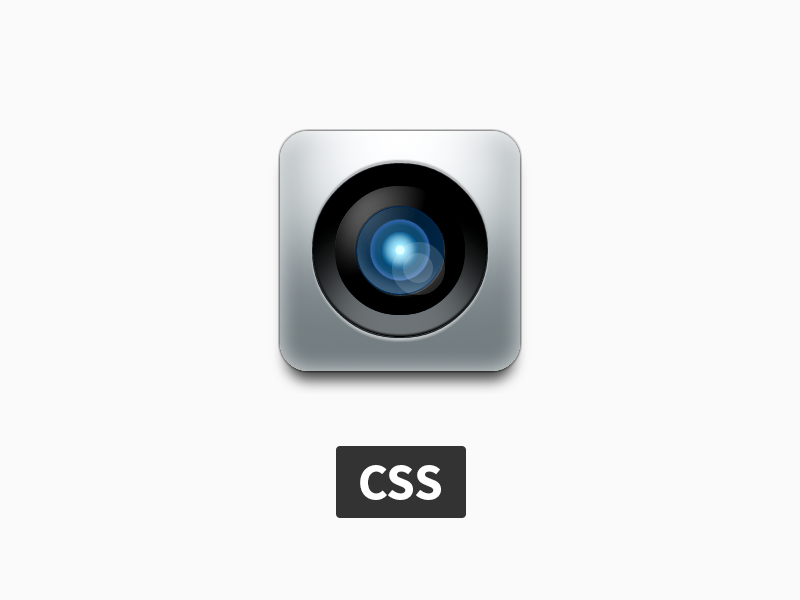 Pure CSS Camera Icon by Joe McKie on Dribbble