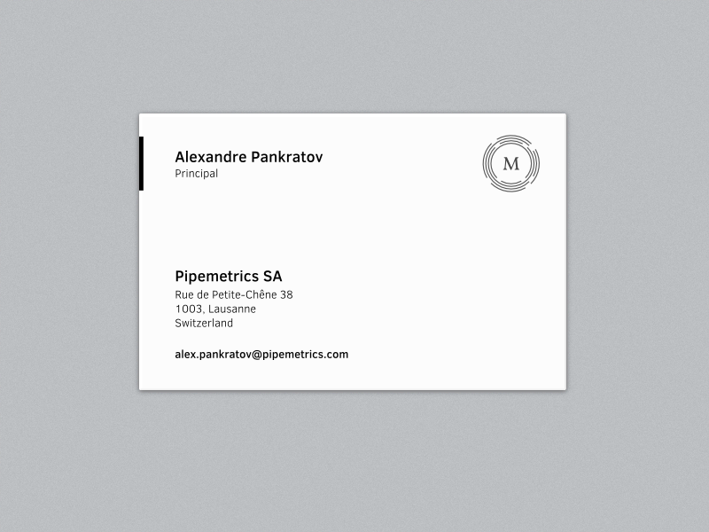Business card by ~ A ~ on Dribbble
