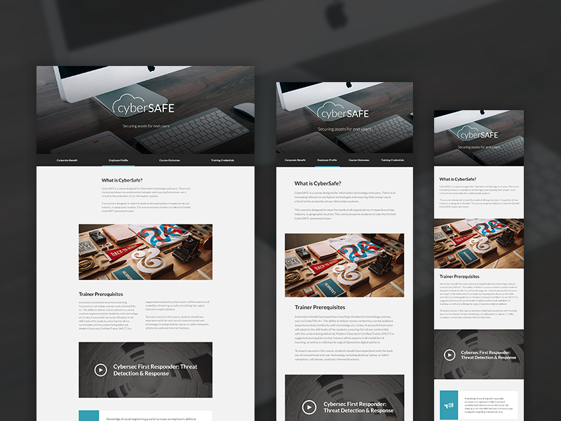 Responsive Microsite by Dwaiter on Dribbble
