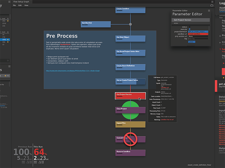 Visual Programming Node Graph by Mark Manfrey on Dribbble