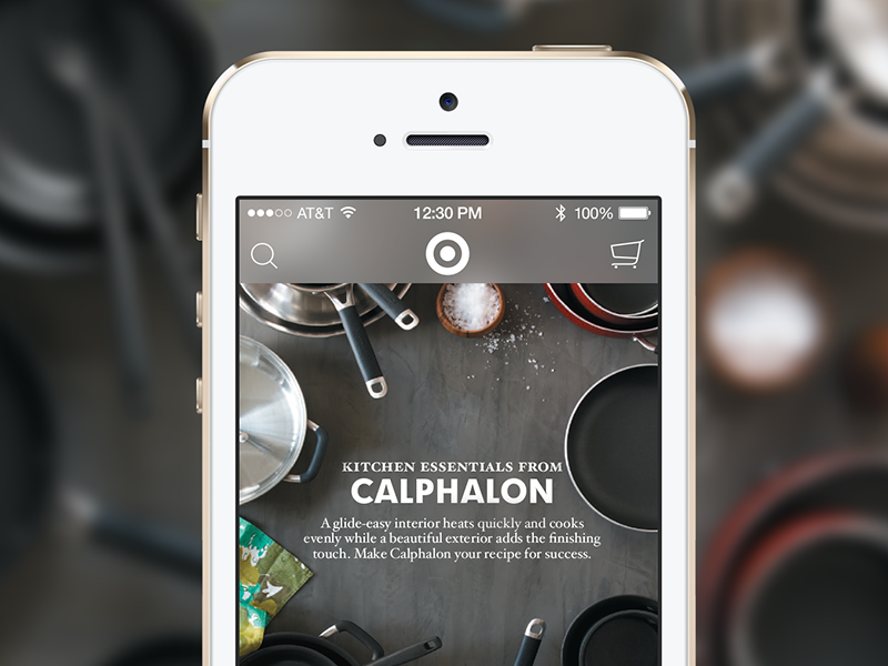 Target iOS App Feature Story by Jeff Stuart on Dribbble