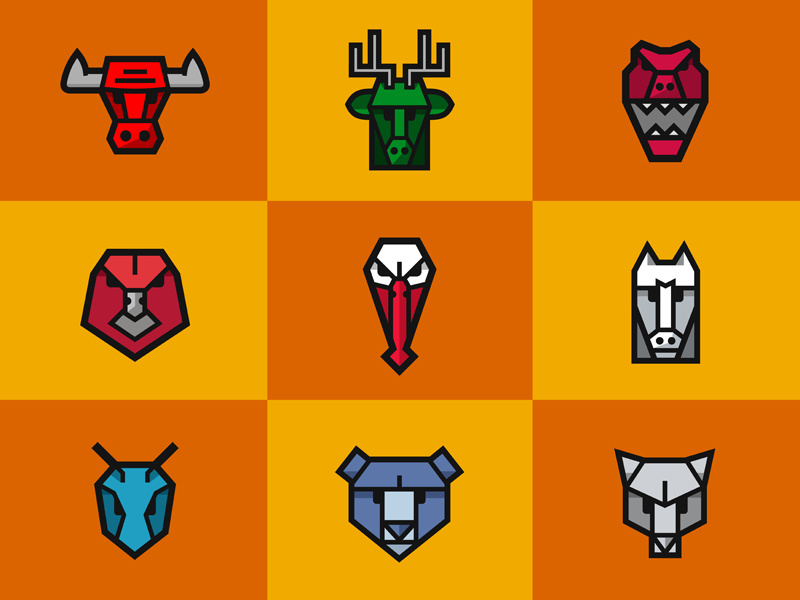 NBA Animals Set by Type08 (Alen Pavlovic) on Dribbble