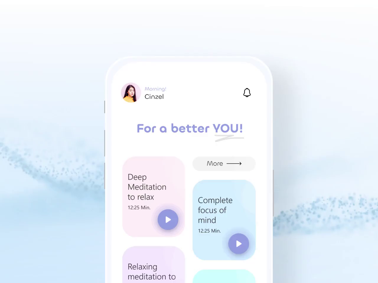 Ai meditation app design by lazy kar for LazyInterface UI UX Team on Dribbble