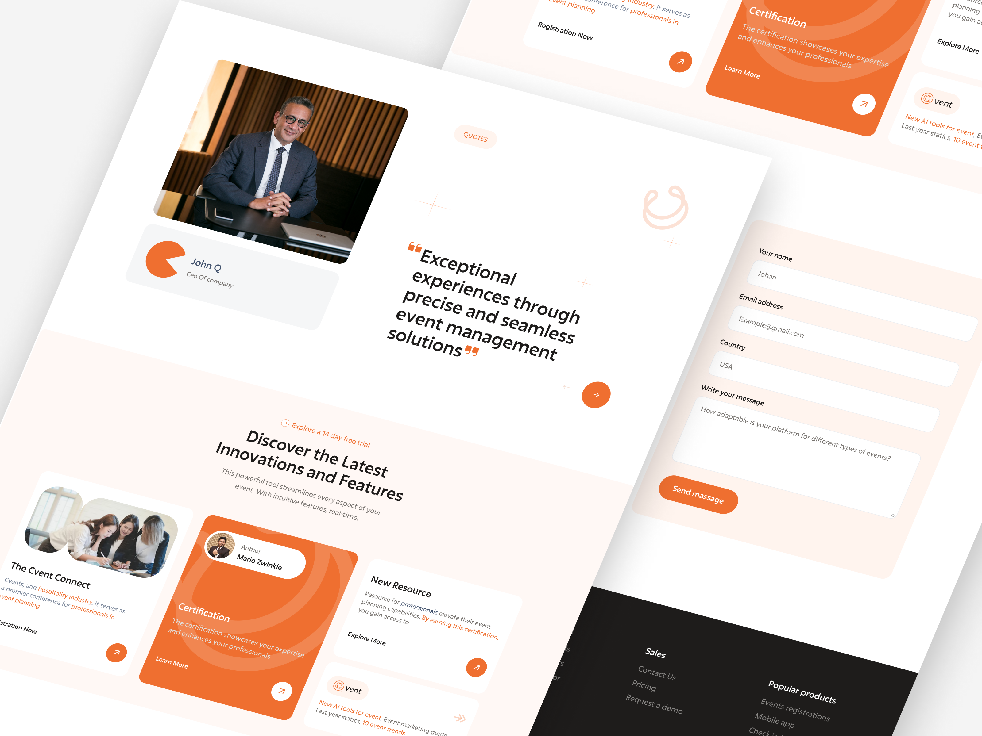 Event Landing Page by UI Azmir Sheikh on Dribbble