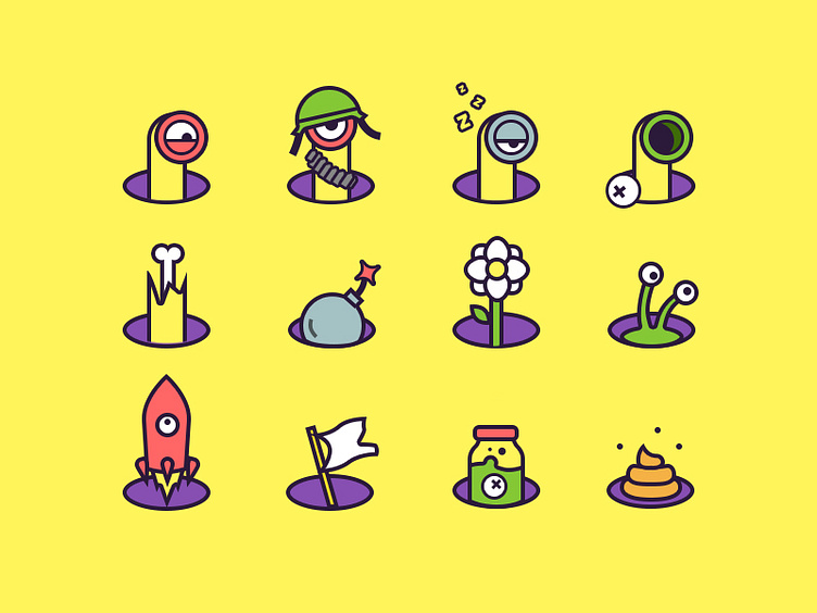 Scope Stickers by Leo Wozniuk on Dribbble