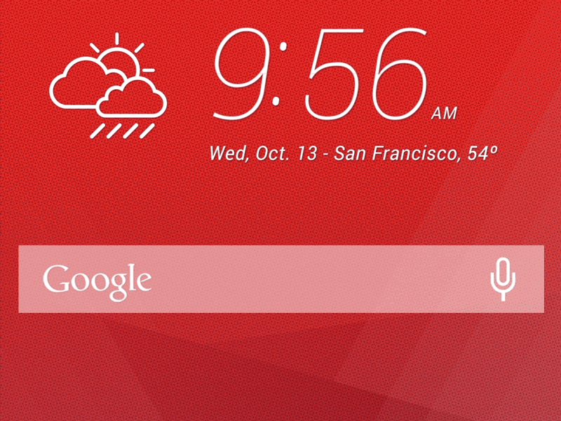 HTC Sense 7 Weather Clock by Maxwell on Dribbble