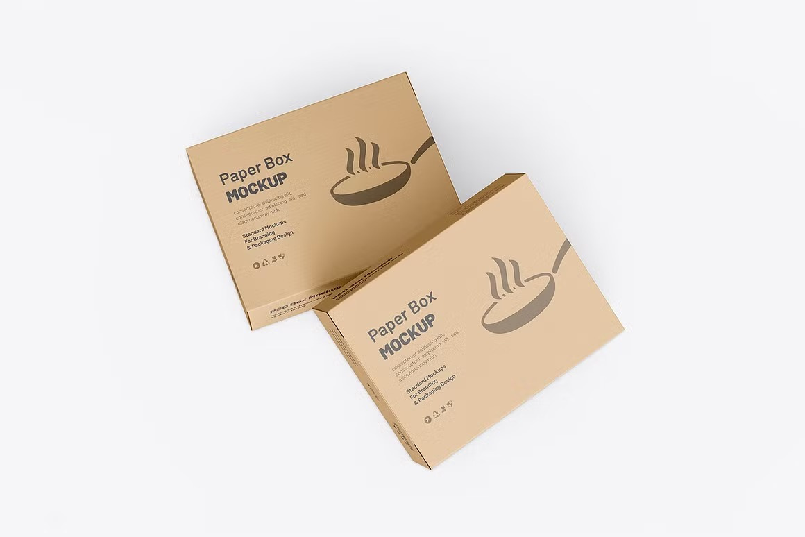 Kraft Cooking Pan Packaging Mockup by Mockup Template PSD on Dribbble