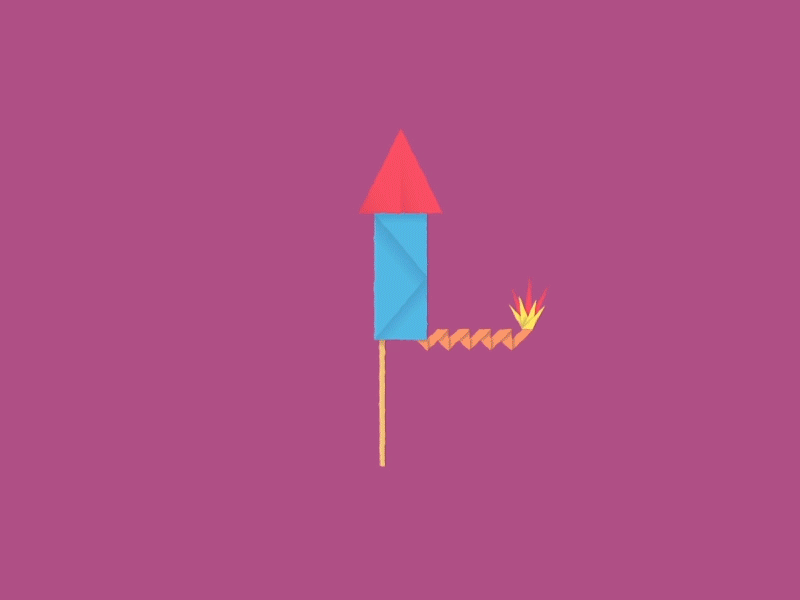 Paper Rocket Explosion by SorenWorks on Dribbble