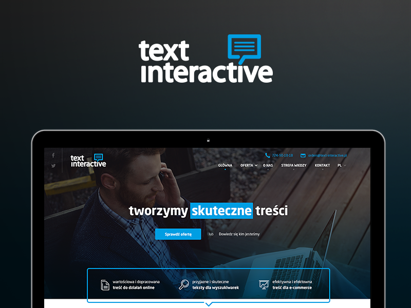 Text Interactive by Michał Kubalczyk for tonik on Dribbble