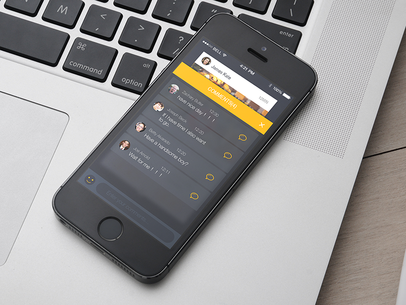 UI Design of Comment Page by LIMIO on Dribbble