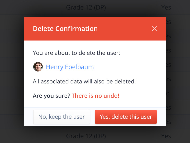 Delete Confirmation by Derek Clark for ManageBac on Dribbble Delete Confirmation by Derek Clark for ManageBac on Dribbble