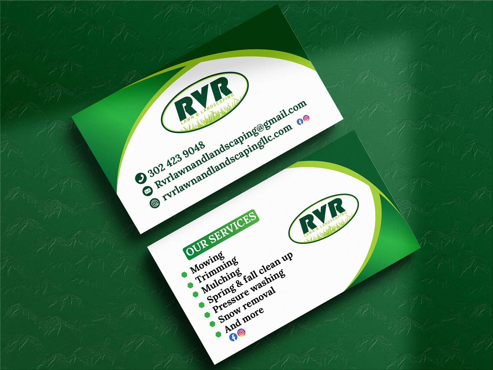 RVR bisness card and logo by Al Mahmud Hasan on Dribbble