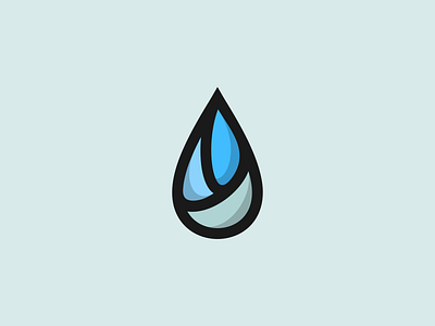 Drop Logo Design by Dalius Stuoka on Dribbble