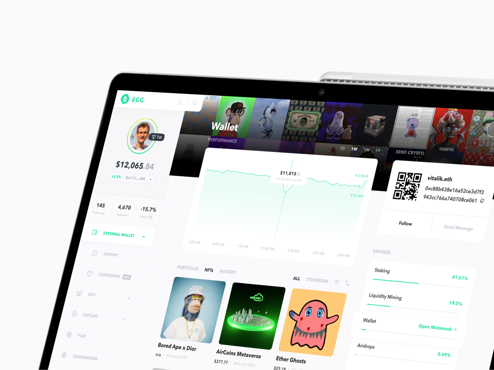 EGG NFT Portfolio by Mehdi R. on Dribbble