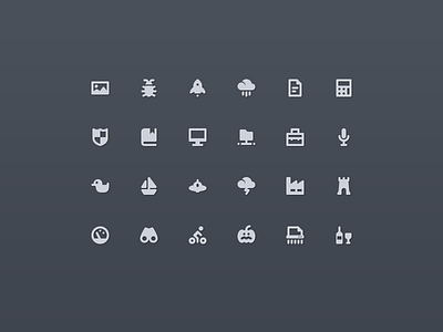 Simple mini icons by Dmitriy Mir on Dribbble