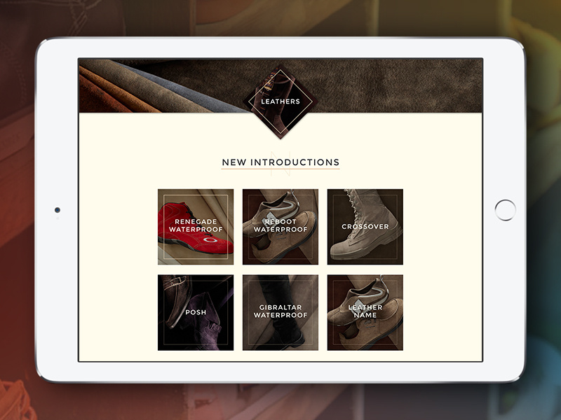 Leather Website | WIP by Sean Bannigan on Dribbble