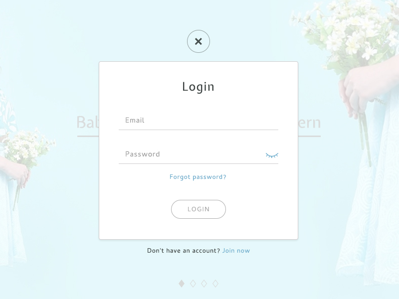 Login Dialog Box by Irenstaats for Weekend, Inc. on Dribbble