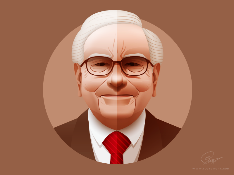 Warren Buffett - infographic element by Csaba Gyulai on Dribbble
