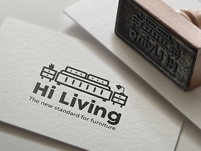 Hi Living logo by Alice Badusova on Dribbble
