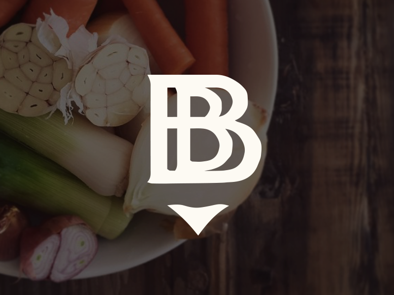Bone Broth // Broth Baby // BB icon by Mary Frances Foster on Dribbble