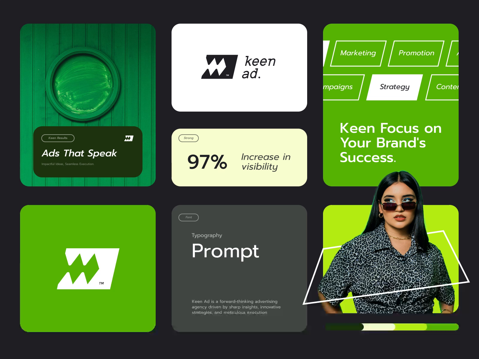 Keen ad - Advertising agency | Visual Identity by Layerice on Dribbble