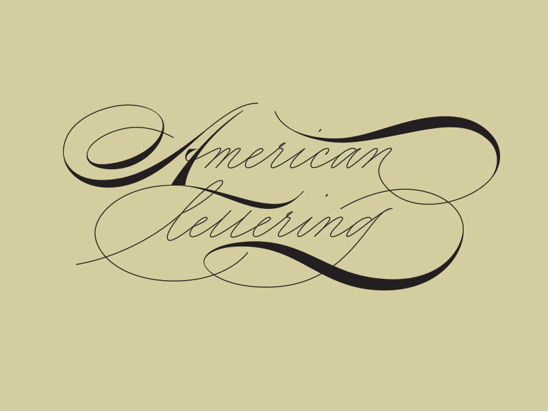 American Lettering by Evgeny Tkhorzhevsky on Dribbble
