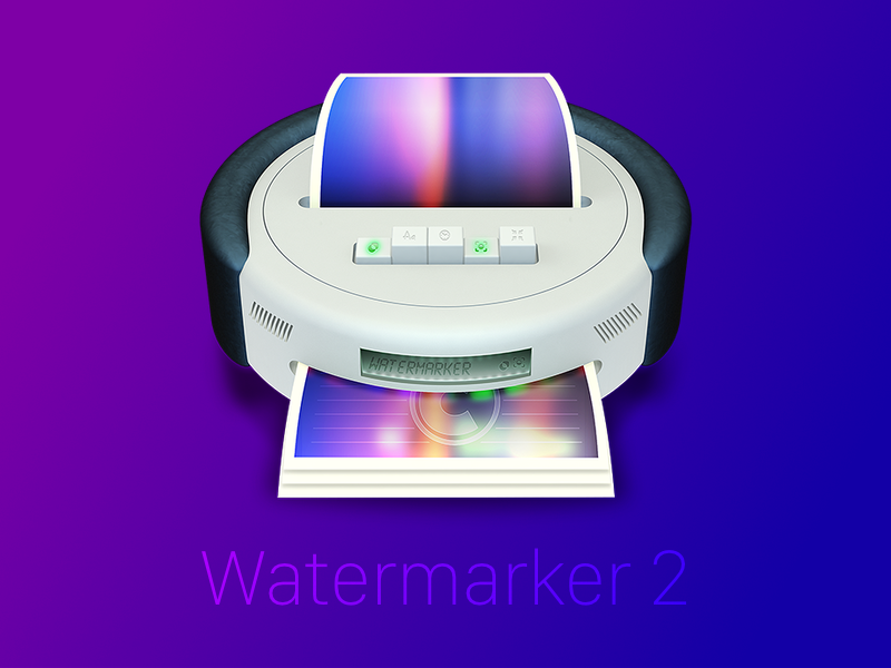 Watermarker 2 app icon by Max Steenbergen on Dribbble