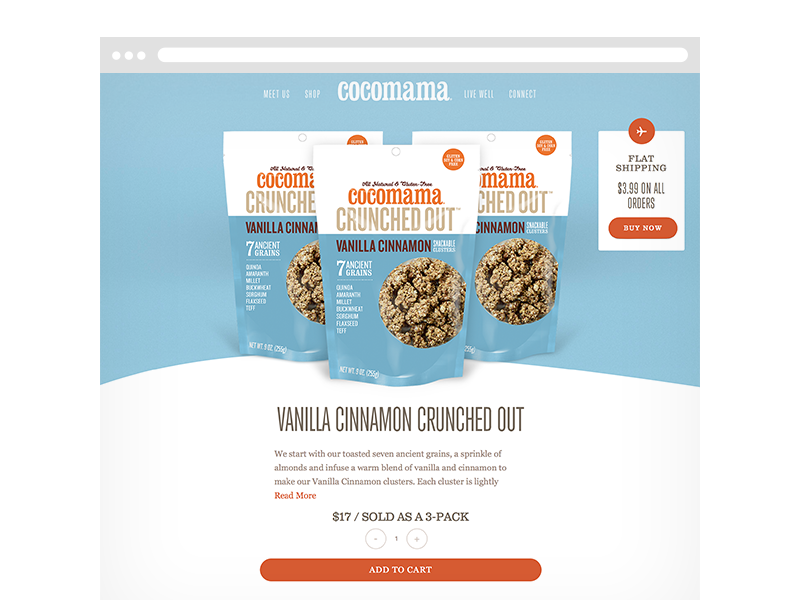 Cocomama Product Page by MENO on Dribbble