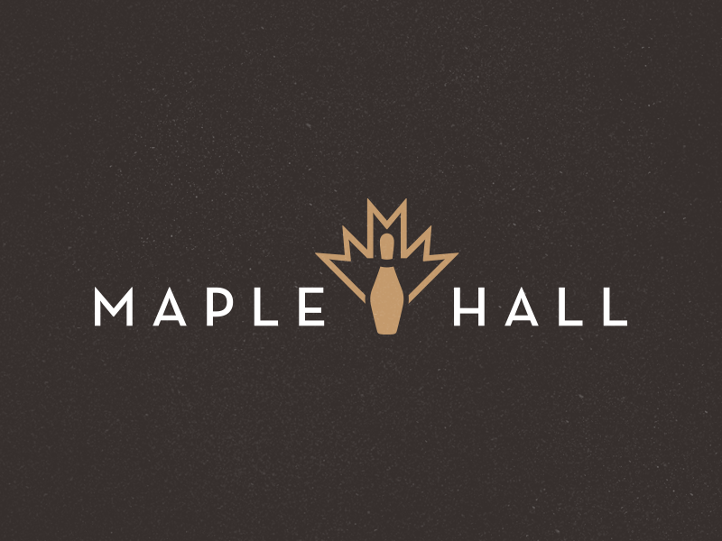 Maple Hall Bowling Alley Logo by Christian Schmid on Dribbble