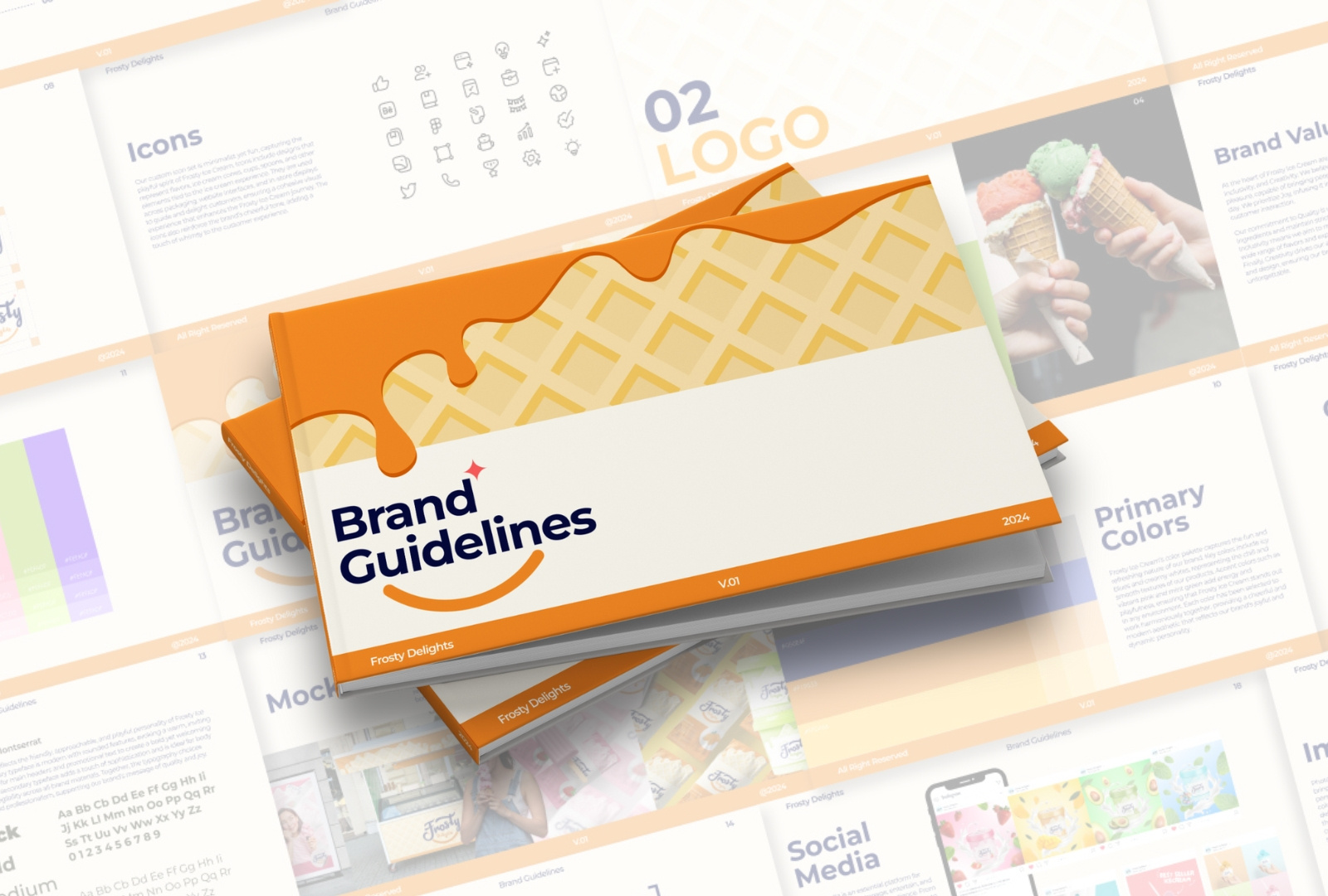 Brand Guidelines Frosty by Krisha Joyce Pitogo on Dribbble