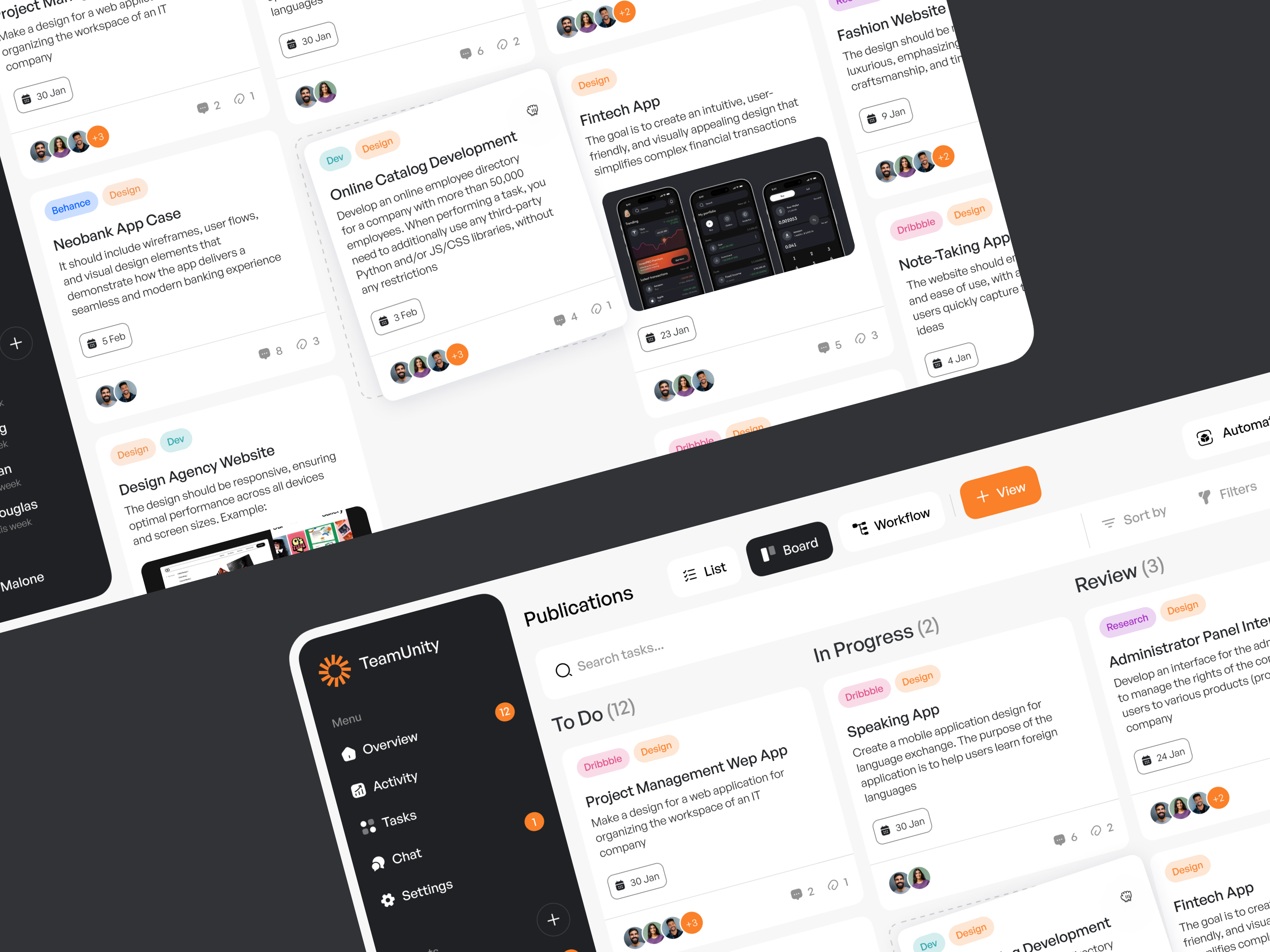 Project Management Web App by Ronas IT | UI/UX Team on Dribbble