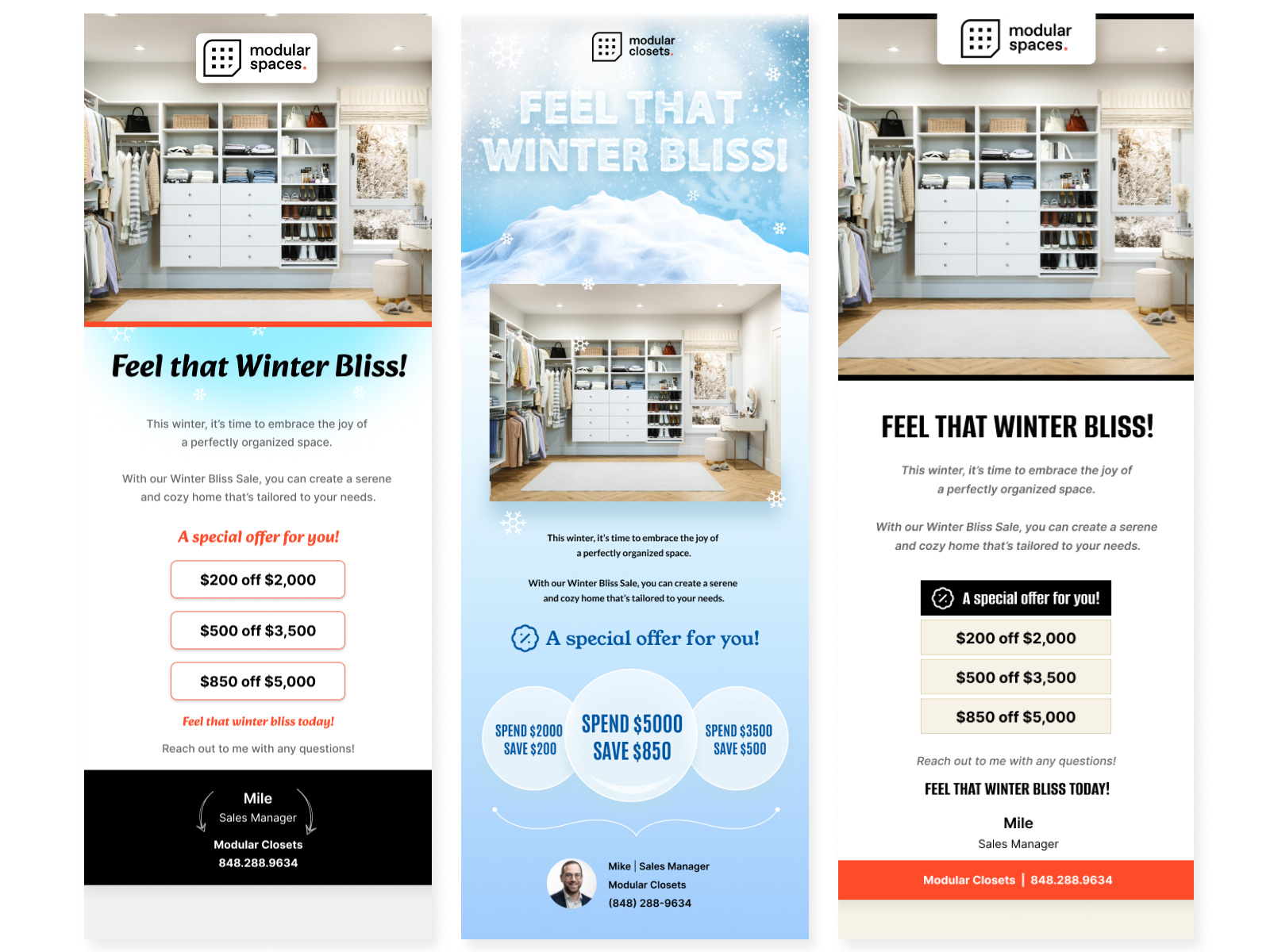 Winter Bliss: Email Templates by Keyur Payghode ️ on Dribbble