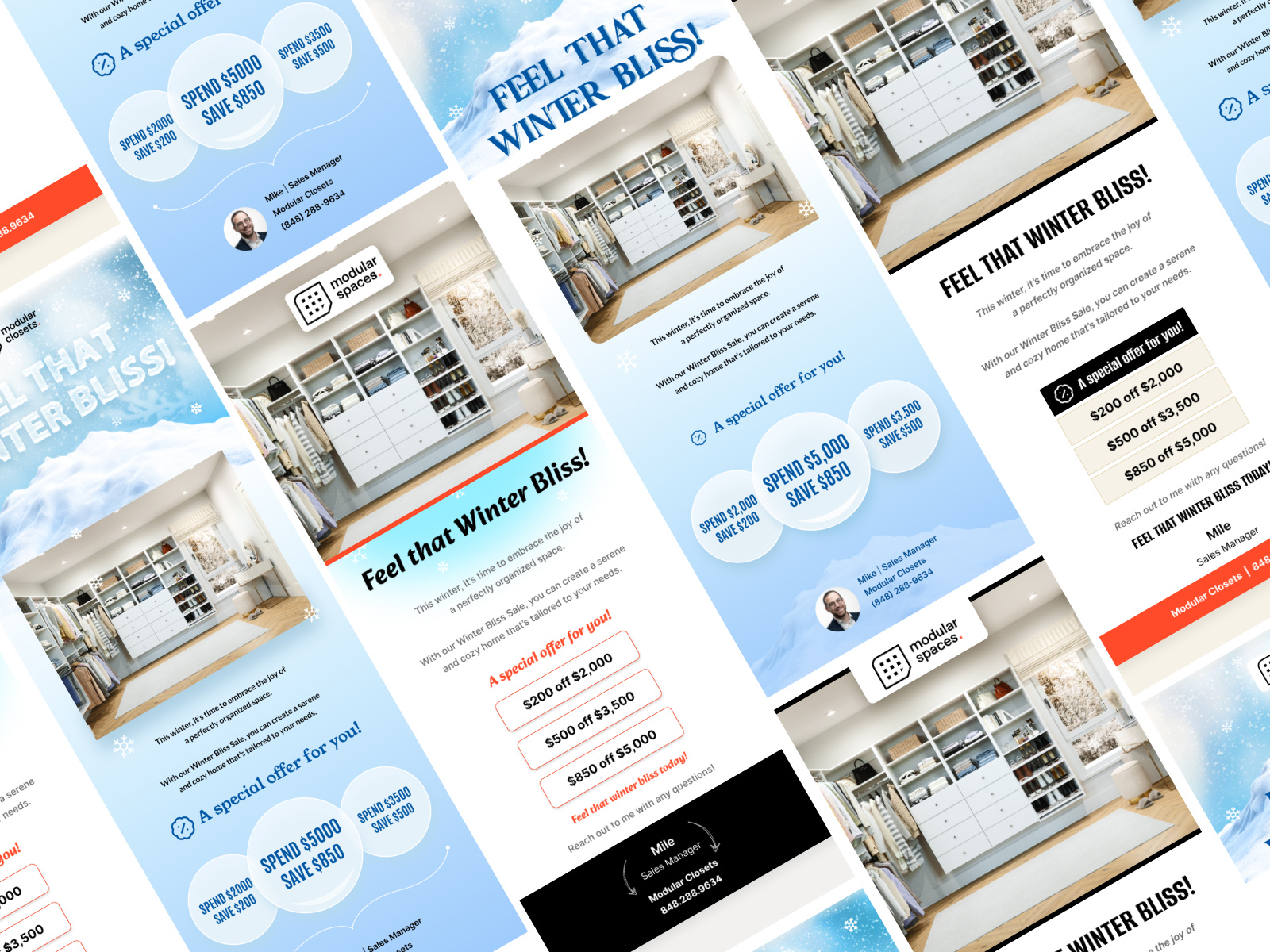 Winter Bliss: Email Templates by Keyur Payghode ️ on Dribbble