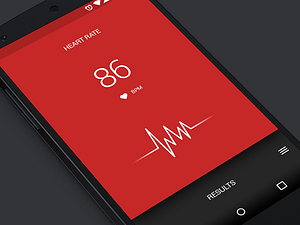 Heart rate UI (Android) by Andrew Astract on Dribbble