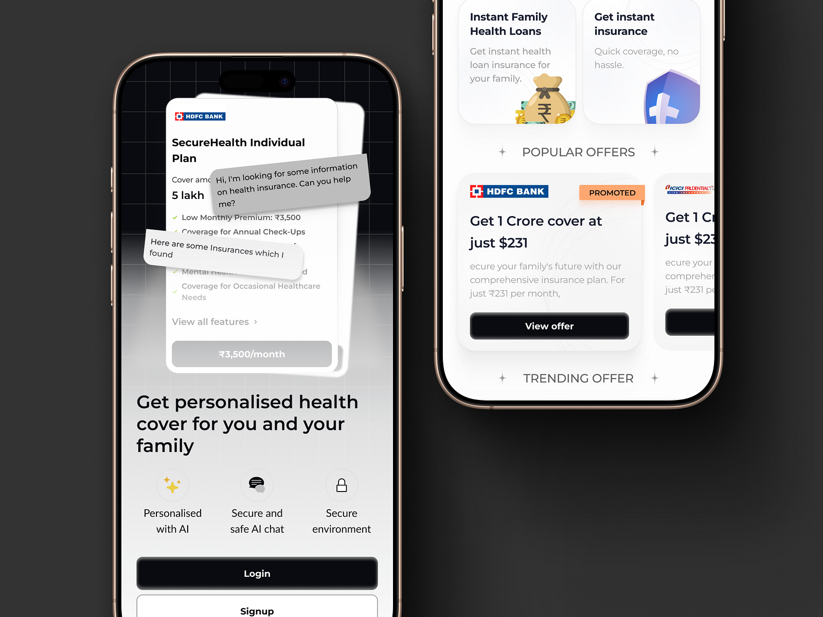 Glimpse of an ongoing project of a health care app UI by Atharva harne ...