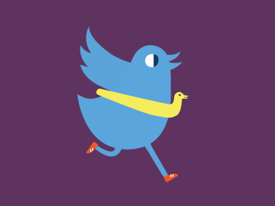 Twitter Bird Logo Gif
