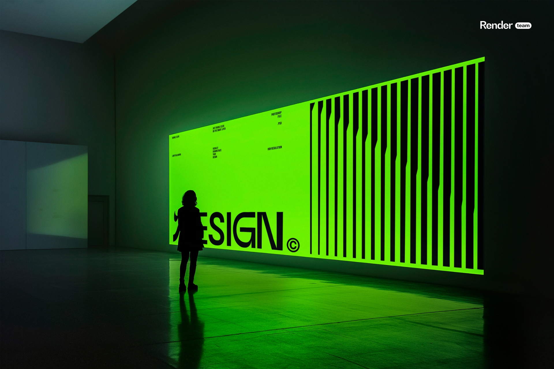 Digital Screen Advertising Mockup by Renderteam on Dribbble