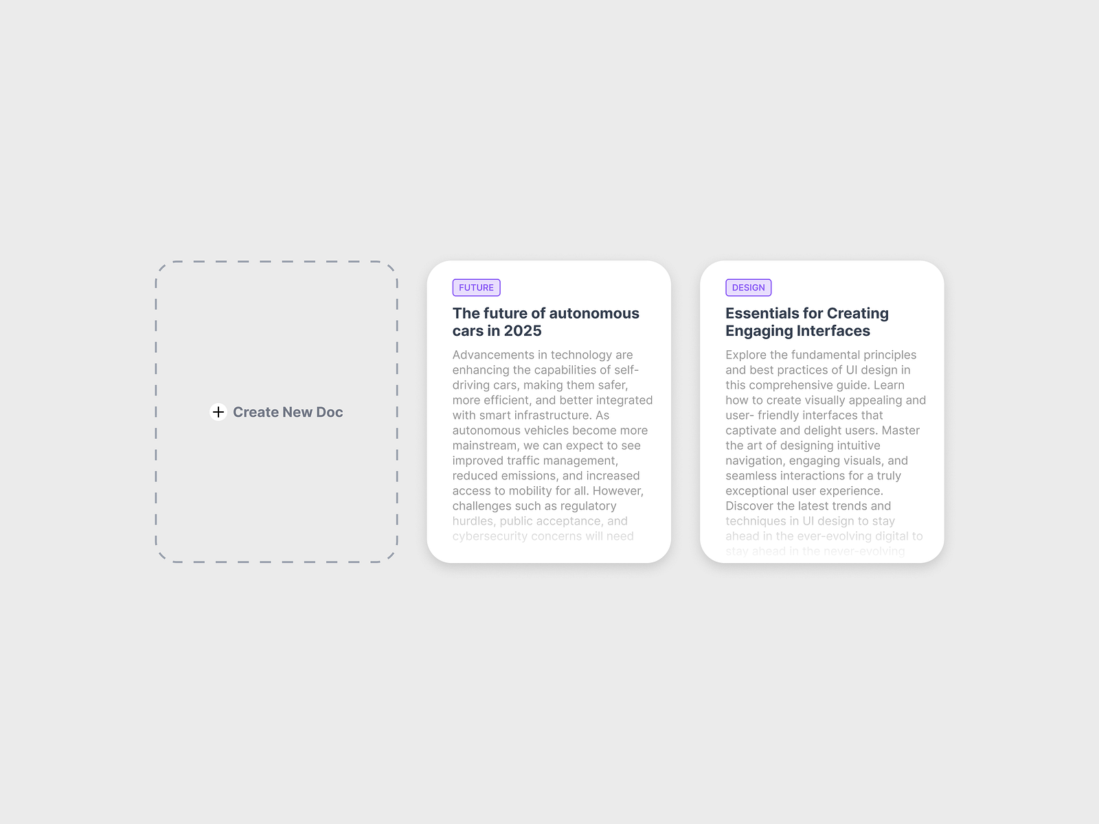 Documents card Component by DevDock on Dribbble