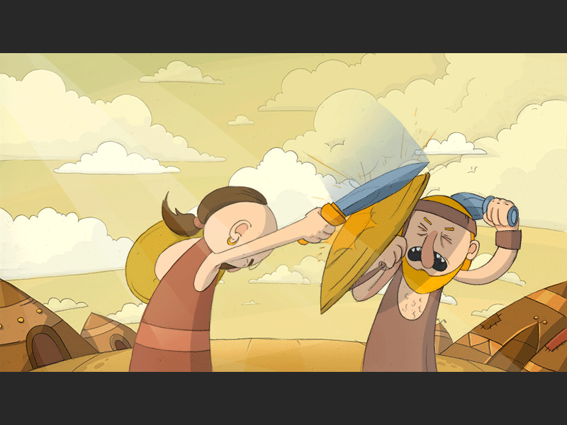 Battle of Ancient People - Movie Scene (frame by frame) by Dan Gartman ...